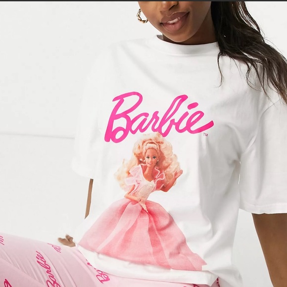 ASOS | Tops | Asos Design Barbie Night Out Tee Size Us 6 Oversized ...